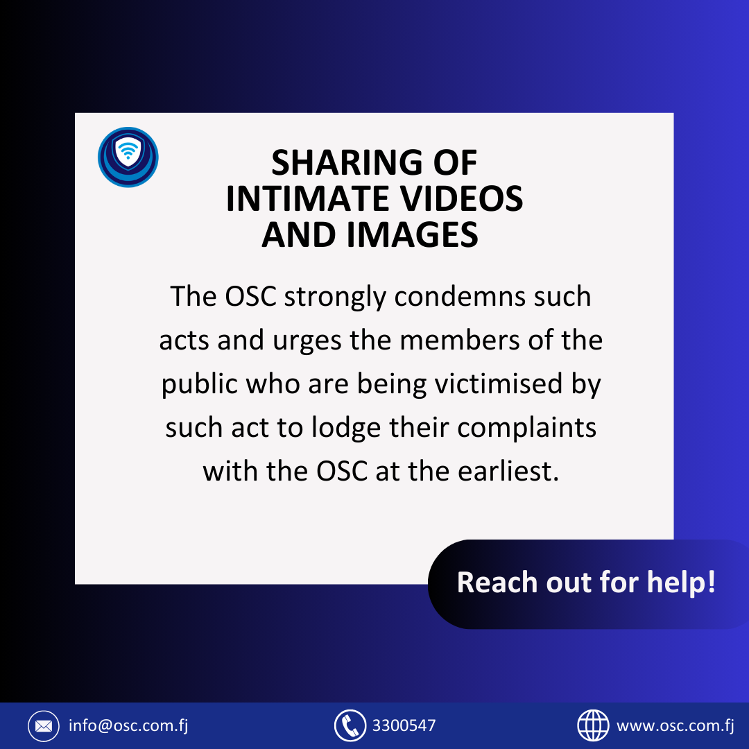 Sharing of Intimate Videos and Images - Online Safety Commission Fiji